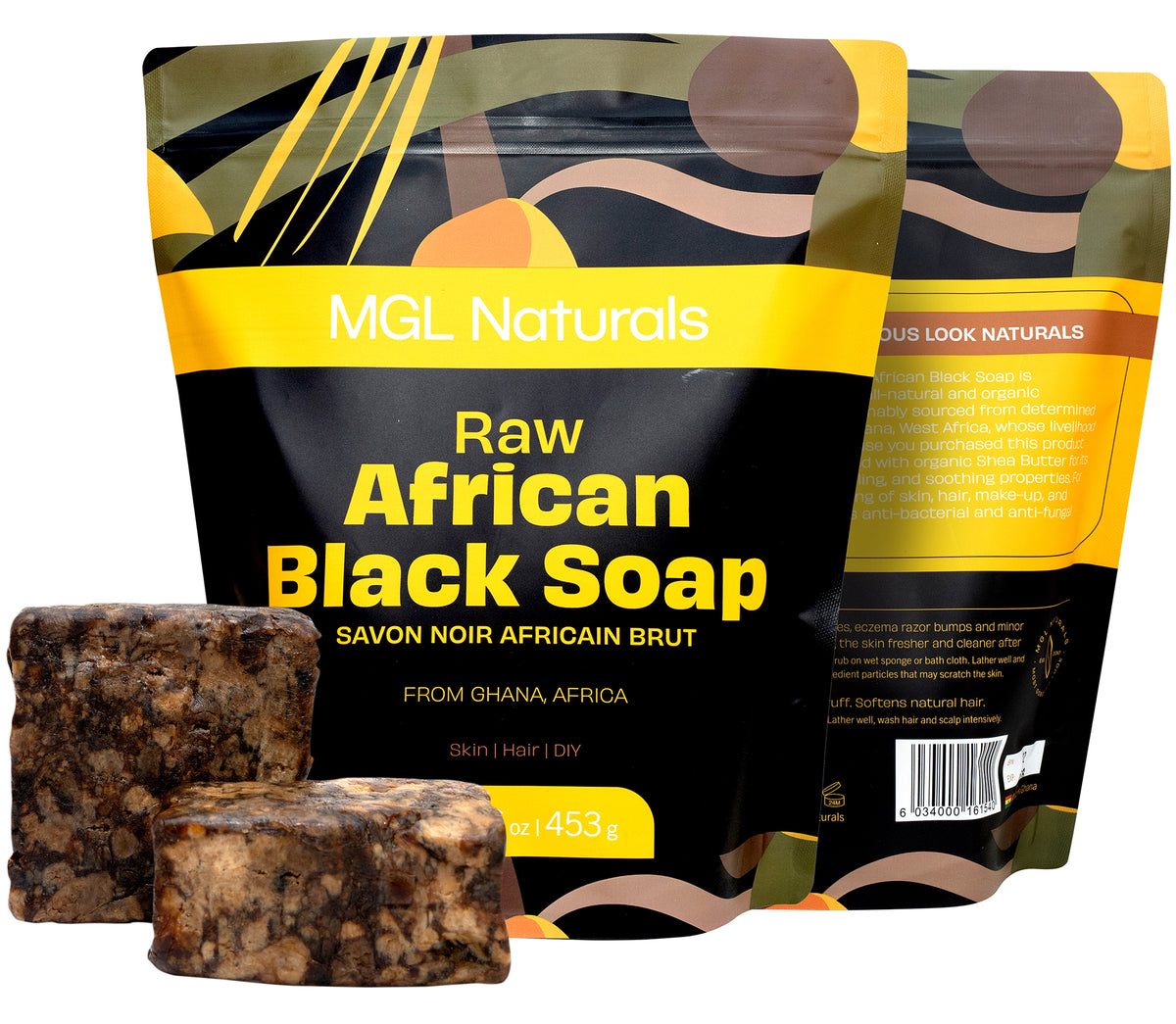 Raw African Black Soap